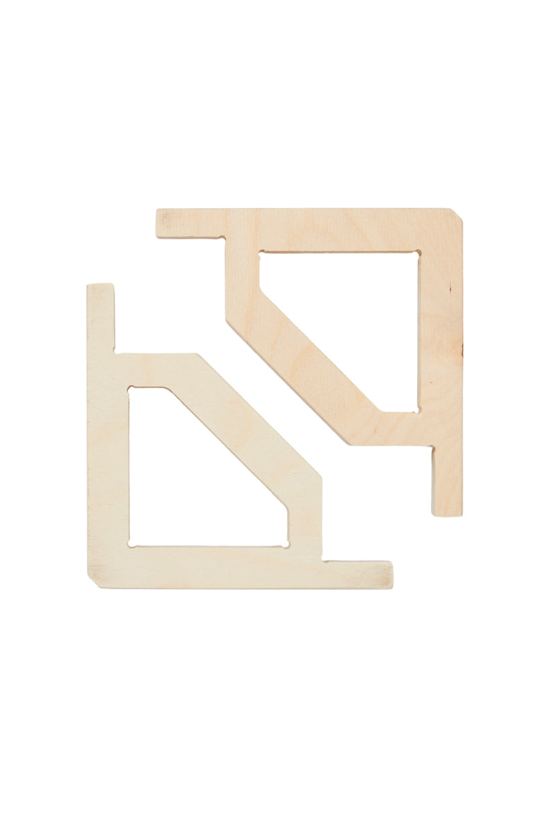 Standard Birch 90 Degree Alignment Blocks (2ct)