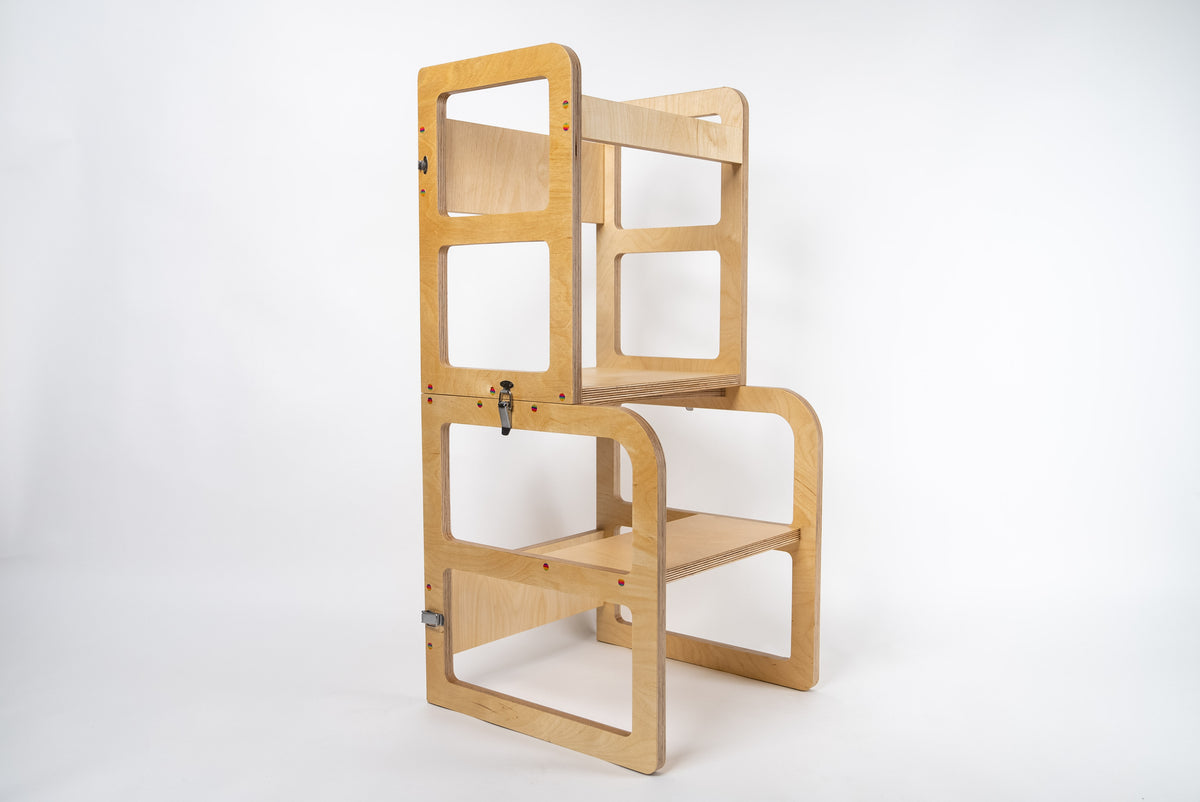 2-in-1 Kid's Helper Stool Templates with Full Build Plans