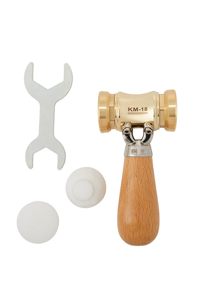 KM-18 Woodworking Brass Chisel Mallet With Interchangeable Heads