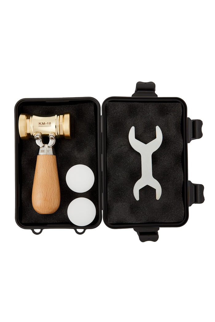 KM-18 Woodworking Brass Chisel Mallet With Interchangeable Heads