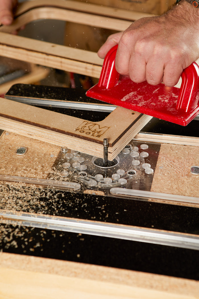 3X3 Custom 6-in-1 Universal Trim Router Jig + KM Tools Benchtop Router